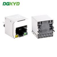 China KRJ-1812QGYZNL Vertical RJ45 Female Connector Cat6 8-Port with Gold 6μ