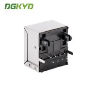 China KRJ-1808NL 12mm Height RJ45 LAN Jack with Integrated Magnetics - 8 Position 10/100 BASE-T Vertical Entry Connector for sale