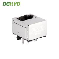 China KRJ-1808NL 12mm Height RJ45 LAN Jack with Integrated Magnetics - 8 Position 10/100 BASE-T Vertical Entry Connector for sale
