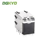 China RJ45 with USB 2.0 Socket Gigabit Integrated Filter Network Port Connector KRJ-008QUSBNL 12P for sale