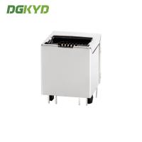 China KRJ-1812QYGZNL Gigabit Magnetic RJ45 Jack 1000Base-T Shielded Connector 1x1 Port for sale