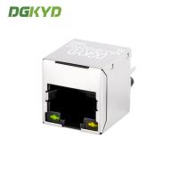China KRJ-1812QYGZNL Gigabit Magnetic RJ45 Jack 1000Base-T Shielded Connector 1x1 Port for sale