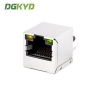 China KRJ-1812QYGZNL Gigabit Magnetic RJ45 Jack 1000Base-T Shielded Connector 1x1 Port for sale