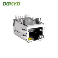 China RJ45 Gigabit Ethernet Jack with POE 33mm Shielded Connector KRJ-339KNL 8P8C for sale