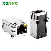 China RJ45 Gigabit Ethernet Jack with POE 33mm Shielded Connector KRJ-339KNL 8P8C for sale