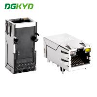 China KRJ-339PNL Gigabit PoE RJ45 Connector with Integrated Filter Socket - 33.0mm Length, 1500Vrms Isolation for sale