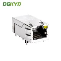 China KRJ-339PNL Gigabit PoE RJ45 Connector with Integrated Filter Socket - 33.0mm Length, 1500Vrms Isolation for sale