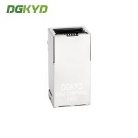 China Custom Single Port 33.0mm RJ45 LAN Jack 1000BASE Micro Connector PoE KRJ-339PWNL for sale