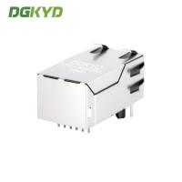 China Customized 1000M 33.0mm Single Port RJ45 Connector with Transformer 6 Pin KRJ-3302NL for sale