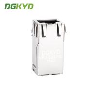China Customized 1000M 33.0mm Single Port RJ45 Connector with Transformer 6 Pin KRJ-3302NL for sale