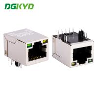 China Industrial Gigabit RJ45 Connector with Built-in Magnetics 10/100/1000BASE-T -40°C to 85°C for sale