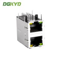 China Dual Deck RJ45 Connector with 1000base Transformer and Cat6 Performance for Ethernet Networks for sale