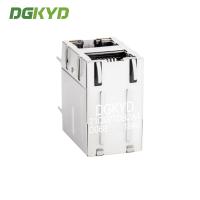 China Dual Deck RJ45 Connector with 1000base Transformer and Cat6 Performance for Ethernet Networks for sale