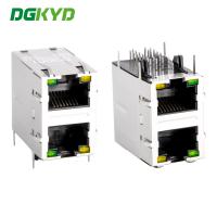 China Dual Deck RJ45 Connector with 1000base Transformer and Cat6 Performance for Ethernet Networks for sale