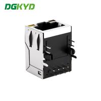 China Side Entry RJ45 Magnetics Jack with LED for 100Mb Ethernet Applications KRJ-H001YGENL for sale