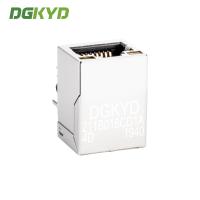 China RJ45 Connector Modular Jack with Built-in Integrated Filter Light Shielding Interface and Gold Plating 6u for sale