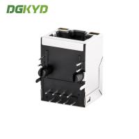 China RJ45 Connector Modular Jack with Built-in Integrated Filter Light Shielding Interface and Gold Plating 6u for sale