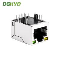 China RJ45 Connector Modular Jack with Built-in Integrated Filter Light Shielding Interface and Gold Plating 6u for sale