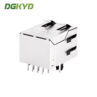 China RJ45 Connector 100Mbps Industrial Network Port with 6U Gold Plating Modular Jack for sale