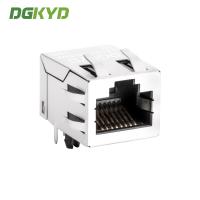 China RJ45 Connector 100Mbps Industrial Network Port with 6U Gold Plating Modular Jack for sale