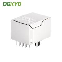 China RJ45 connector 100Mbps with filter and gold plating modular jack for PCB applications for sale