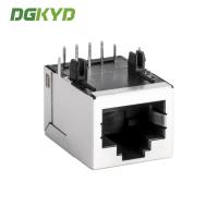 China RJ45 connector 100Mbps with filter and gold plating modular jack for PCB applications for sale
