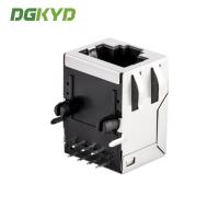 China 100Mbps Shielded RJ45 Connector with Integrated Network Transformer and No Light Strip for sale