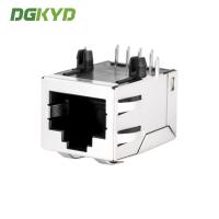 China 100Mbps Shielded RJ45 Connector with Integrated Network Transformer and No Light Strip for sale