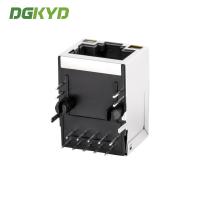China KRJ-SH202ZNL Single-port RJ45 Connector Gigabit Filtered with LED Indicator and Shielding for Industrial Ethernet Port for sale