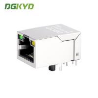 China KRJ-SH256GYNL RJ45 Connector with 100Base Filter LED Indicator and Shielded RJ45 Modular Jack for sale
