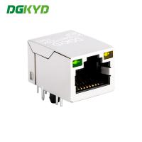 China Industrial Grade 100Mbps RJ45 Connector with Light Strip Filter and Transformer for sale