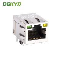 China Industrial Grade 8PIN RJ45 Shielded Connector with 6U Gold Plating for Network Port for sale