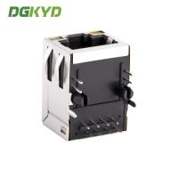 China Industrial Grade 8PIN RJ45 Shielded Connector with 6U Gold Plating for Network Port for sale