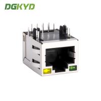 China Industrial Grade 8PIN RJ45 Shielded Connector with 6U Gold Plating for Network Port for sale