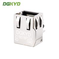 China Industrial Grade 8PIN RJ45 Shielded Connector with 6U Gold Plating for Network Port for sale