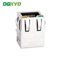 China 100Mbps POE RJ45 Shielded Connector with Integrated Filter for Industrial Network Port for sale
