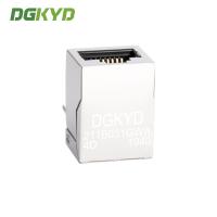 China RJ45 connector 100Mbps integrated transformer crystal head Ethernet interface DGKYD211B031GWA4D for sale