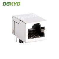 China RJ45 connector 100Mbps integrated transformer crystal head Ethernet interface DGKYD211B031GWA4D for sale