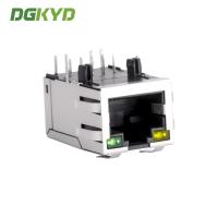 China Industrial Grade RJ45 Shielded Connector with 100Mbps Speed and 6U Gold Plating for sale