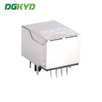 China Industrial Grade RJ45 Ethernet Connector with 100Mbps Integrated Transformer and Gold Plating 6u for sale