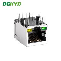 China Industrial Grade RJ45 Ethernet Connector with 100Mbps Integrated Transformer and Gold Plating 6u for sale