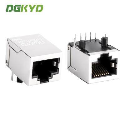 China RJ45 Connector 100Mbps Shielded Network Port Without Light Strip for Industrial Applications for sale