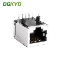 China RJ45 Connector 100Mbps Shielded Network Port Without Light Strip for Industrial Applications for sale