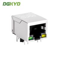 China Lightning Protection RJ45 Shielded Connector with 6U Gold Plating and Integrated Filter for Network Port for sale