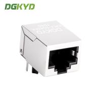 China 10/100 Base CAT5 Industrial Network Interface Shielded RJ45 Connector with Transformer for sale