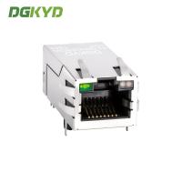 China Shielded RJ45 Modular Jack with Integrated Ethernet Filter for 100Mbps Network Applications for sale