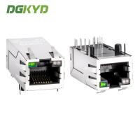 China Shielded RJ45 Modular Jack with Integrated Ethernet Filter for 100Mbps Network Applications for sale