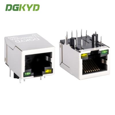China 100Mbps RJ45 Connector with Integrated Transformer and Shielded Industrial Network Port for sale