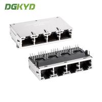 China Multi Port RJ45 Connector with Integrated Magnetic 8p12c Poe Filter for PCB Communication for sale