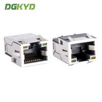 China Cat6 Industrial Ethernet RJ45 Connector with Gold Plating 6U and SMD Mounting for sale